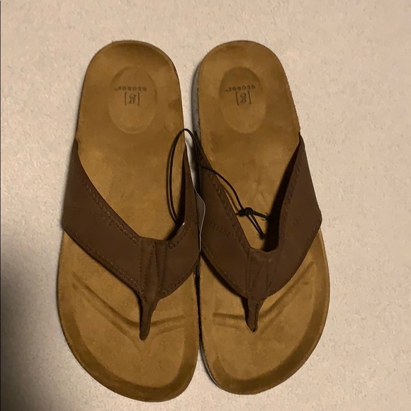 George | Shoes | George Mens Faux Leather Flip Flop Sandal | Poshmark
